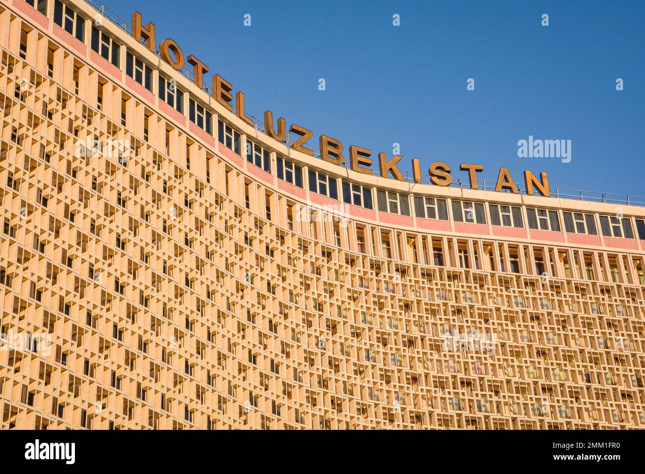 Hotel Uzbekistan, soviet modernist architecture, building in Tashkent ...