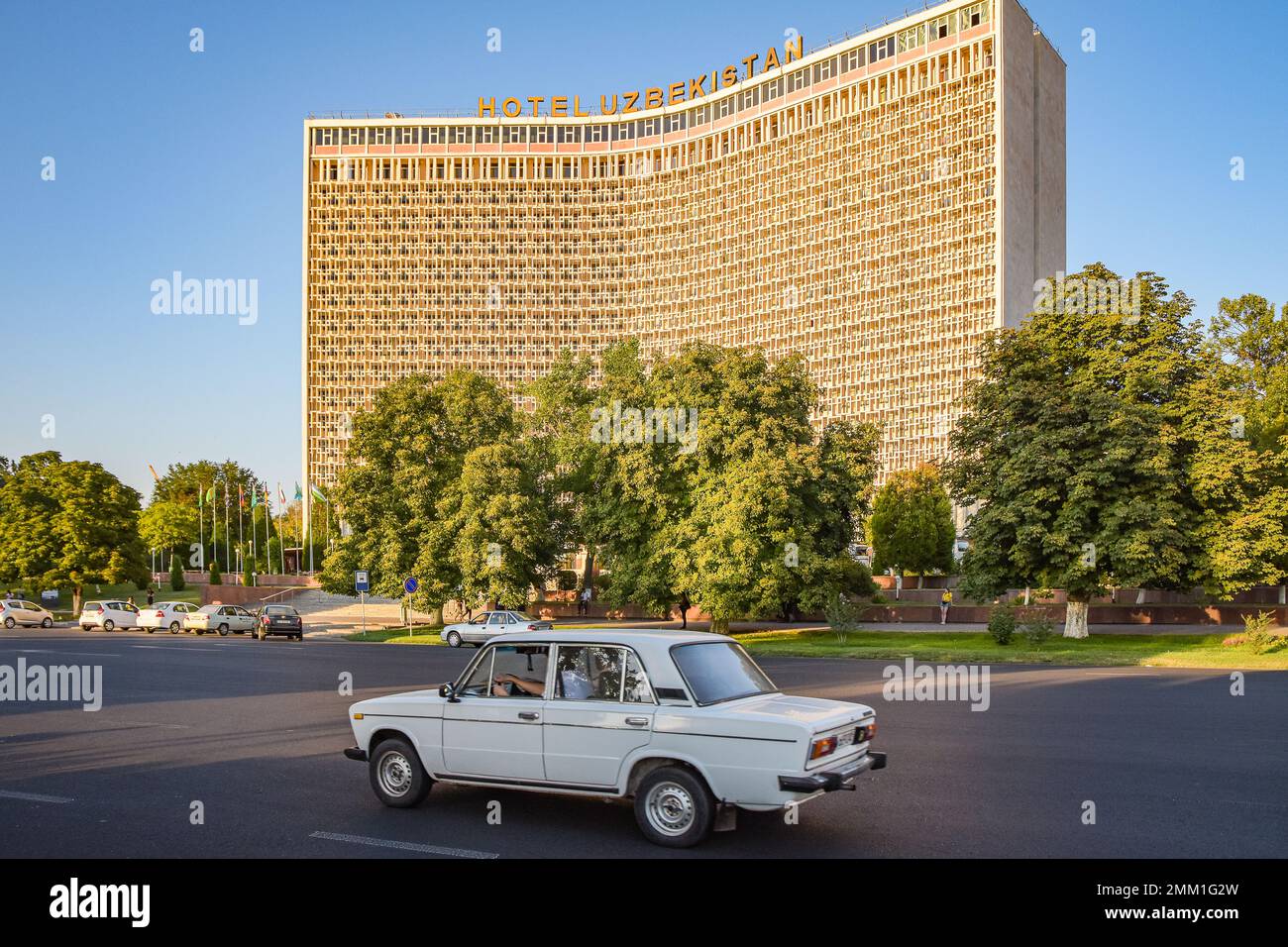 Hotel Uzbekistan, soviet modernist architecture, building in Tashkent ...