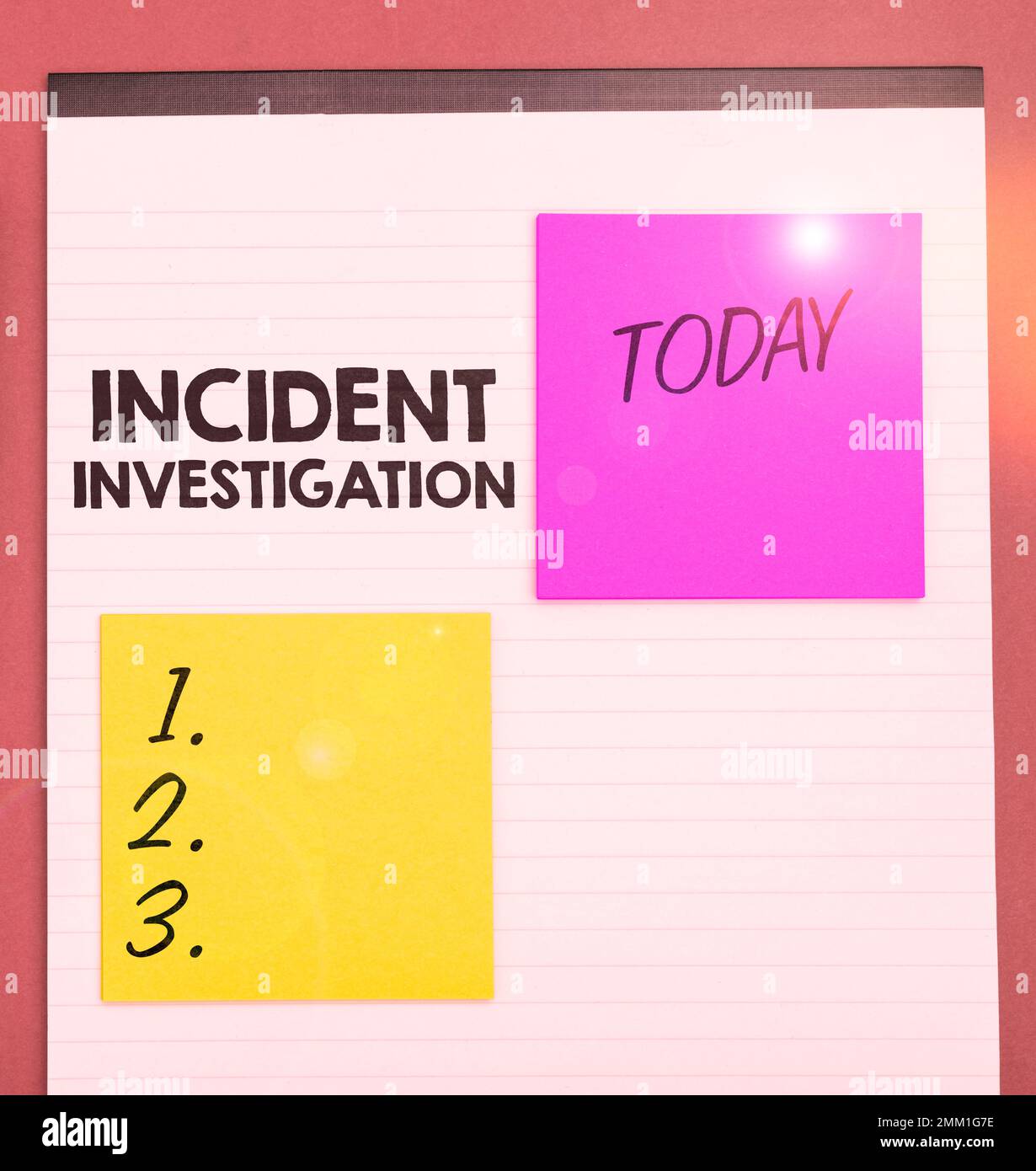 Text showing inspiration Incident Investigation. Concept meaning ...