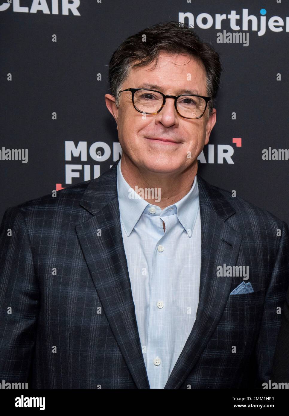 Stephen Colbert poses backstage before "Montclair Film: An Evening with ...