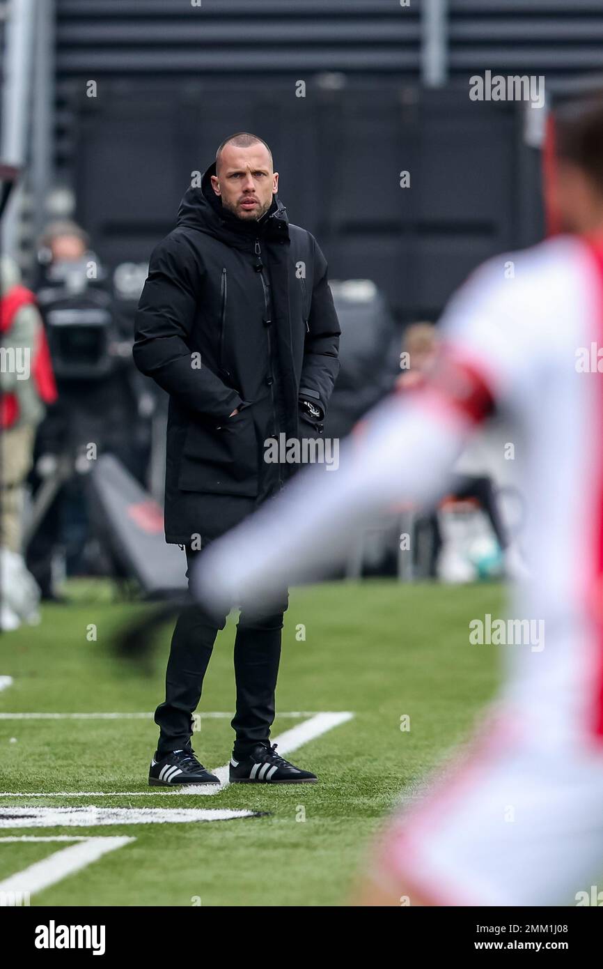 ROTTERDAM, NETHERLANDS - JANUARY 29: head-coach John Heitinga of Ajax ...