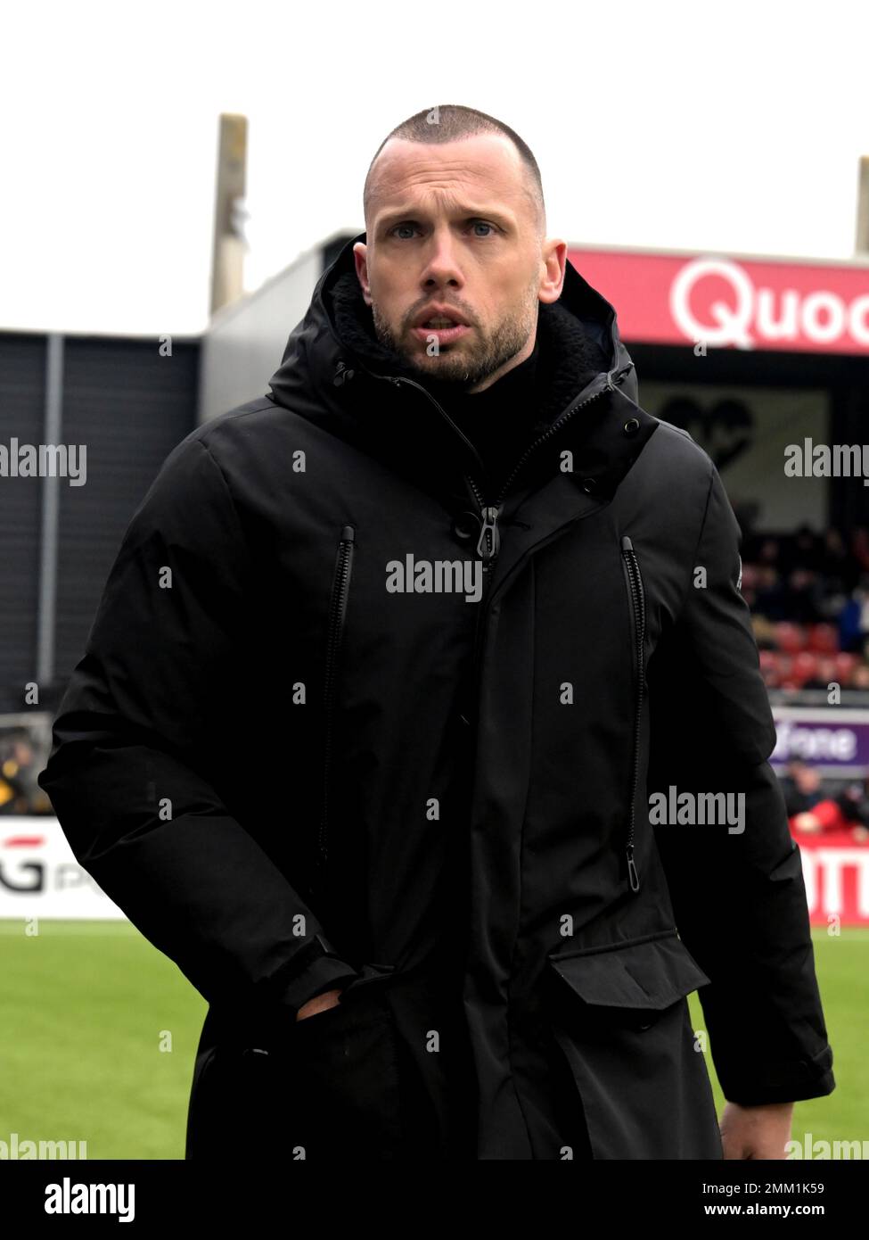 ROTTERDAM - Ajax interim coach John Heitinga ahead of the Dutch premier ...