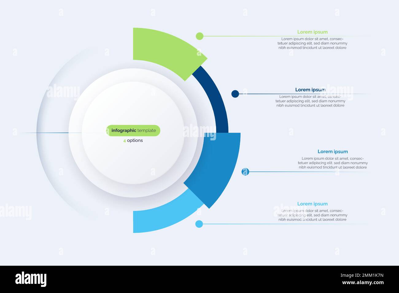 Four option circle infographic diagram. Vector illustration Stock Vector Image & Art - Alamy