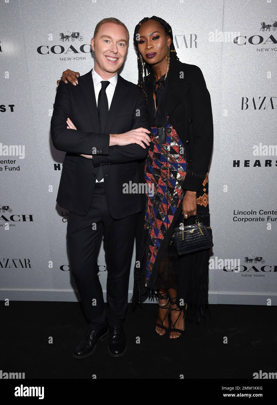 Coach creative director Stuart Vevers, left, and Dominique Jackson ...