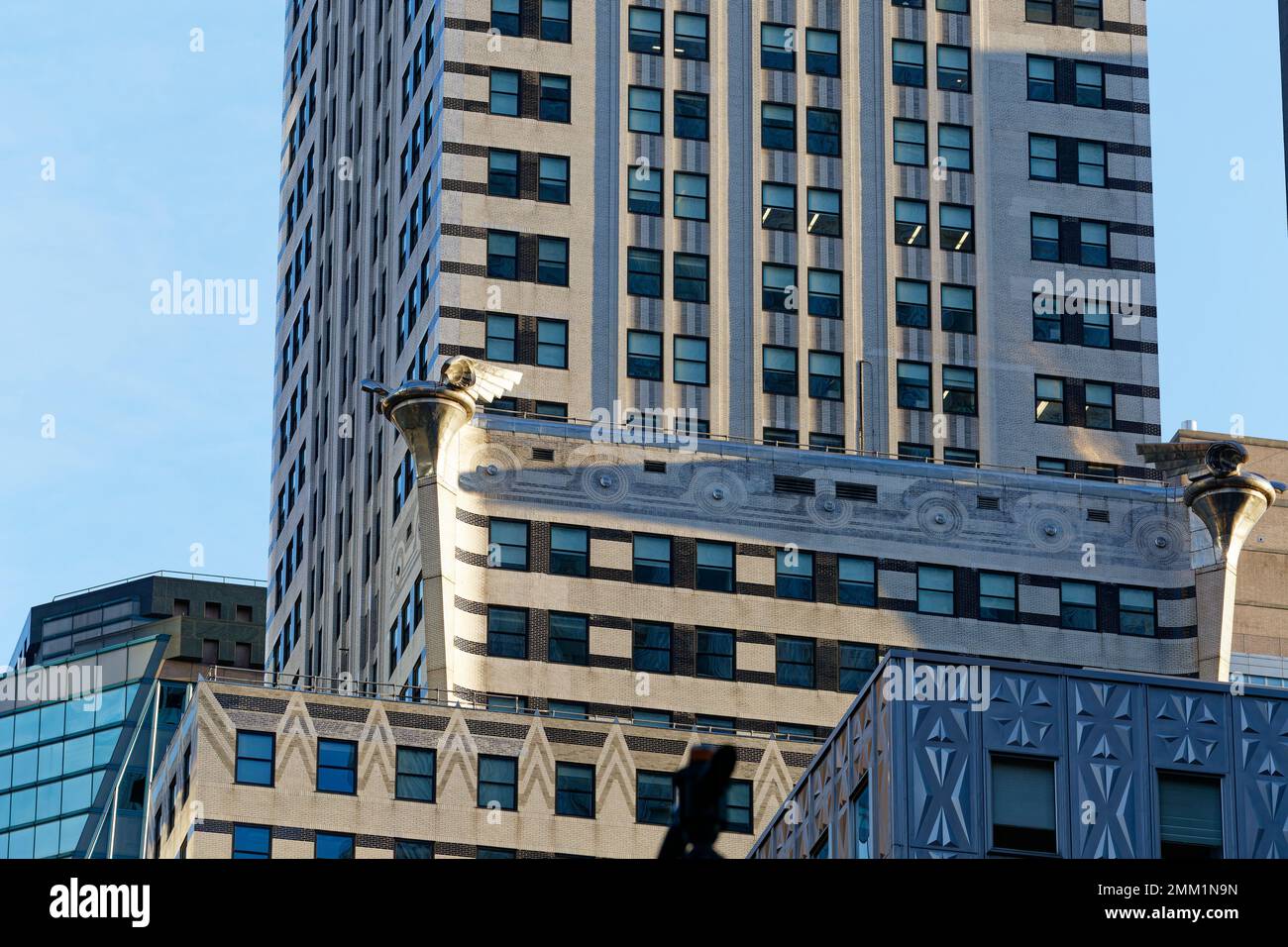 NYC: Chrysler Building’s stainless steel winged hood ornaments and ...