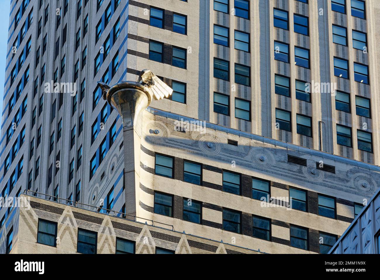 NYC: Chrysler Building’s stainless steel winged hood ornaments and ...