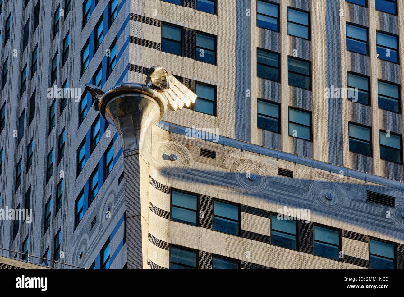 NYC: Chrysler Building’s stainless steel winged hood ornaments and ...