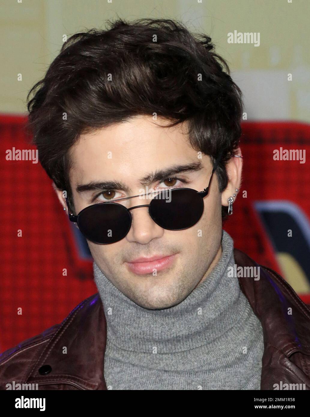 Max Ehrich arrives at the World Premiere of "Spider-Man: Into the ...