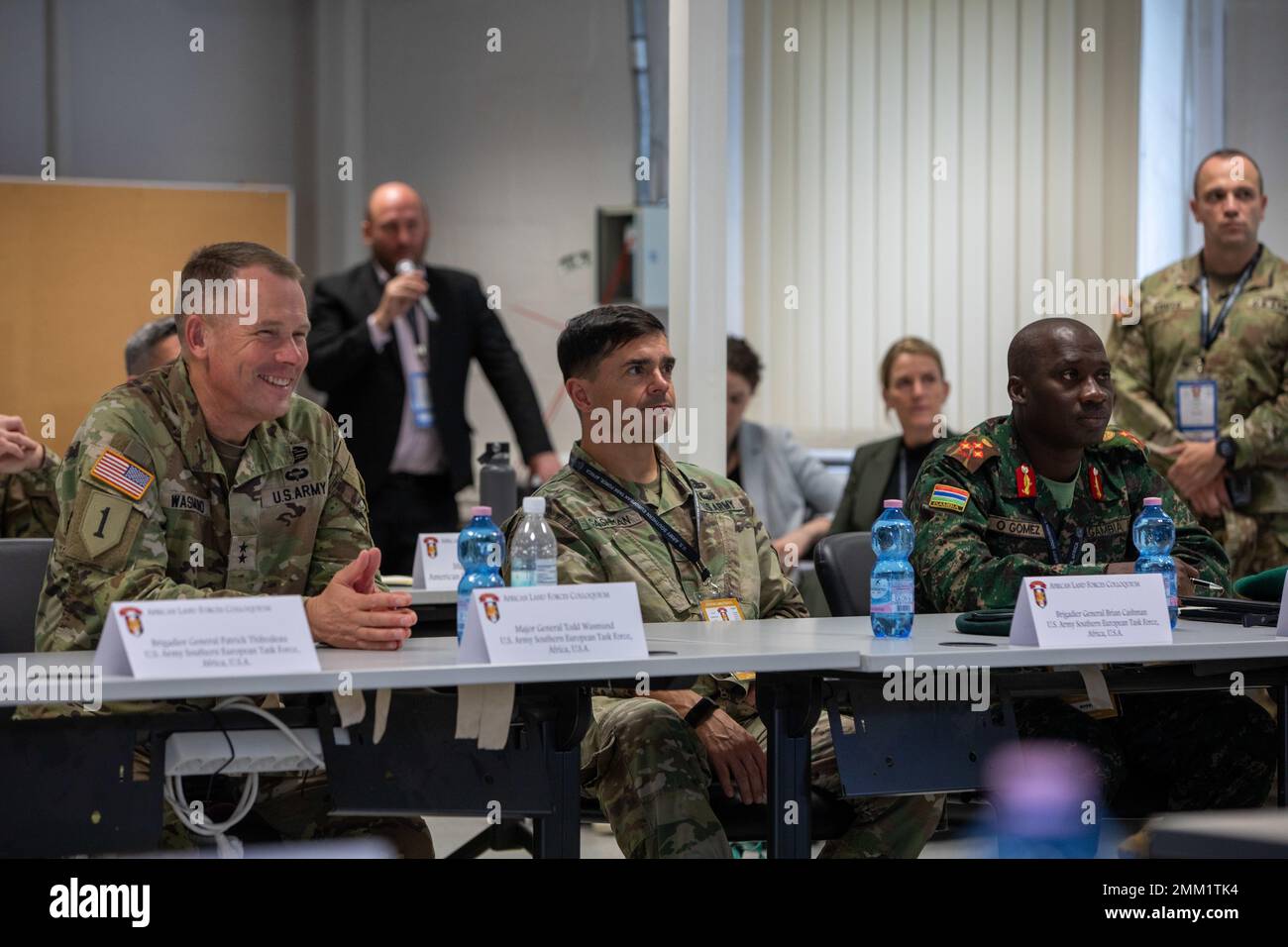 From Left U.S. Army Southern European Task Force, Africa Commanding General Maj. Gen. Todd R ...