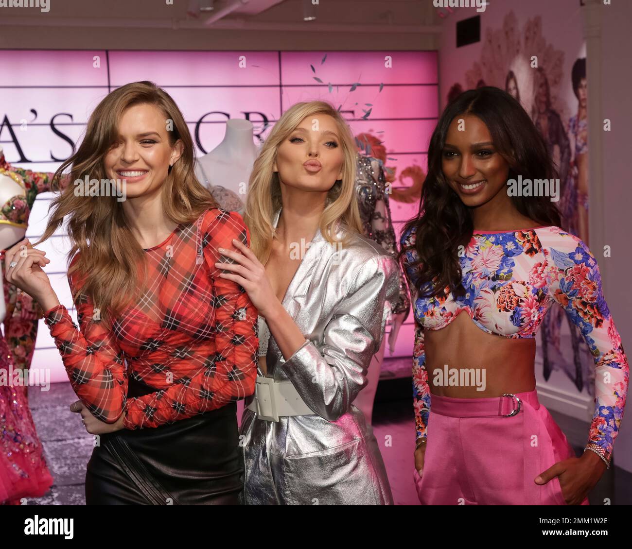 Victoria's Secret Angels Josephine Skriver, from left, Elsa Hosk and ...