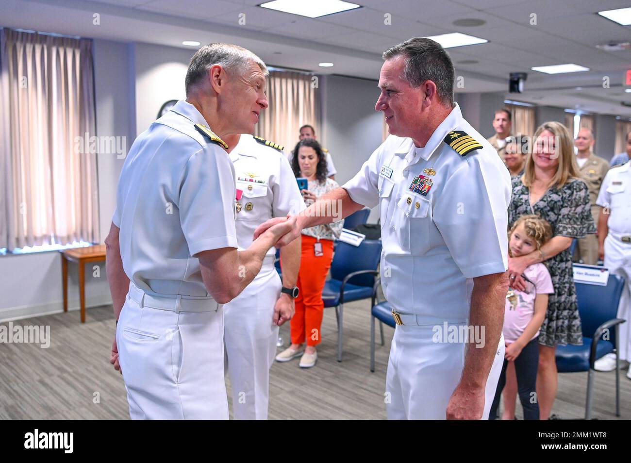 Chief of Naval Research Rear Adm. Lorin Selby (left) and new NavalX ...