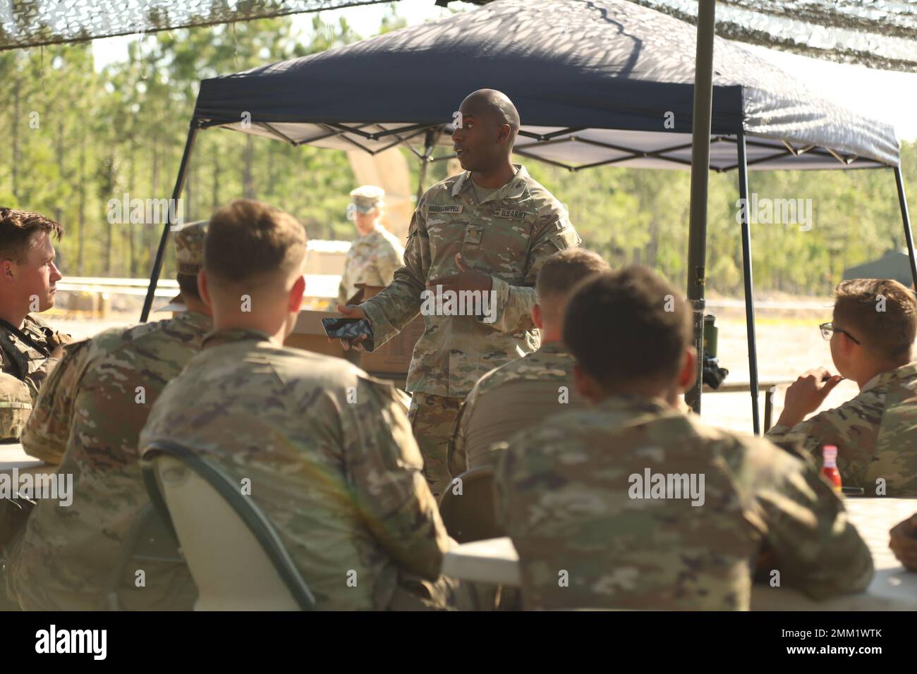 Maj. James Harris-Chappell, the brigade judge advocate for the 3rd ...