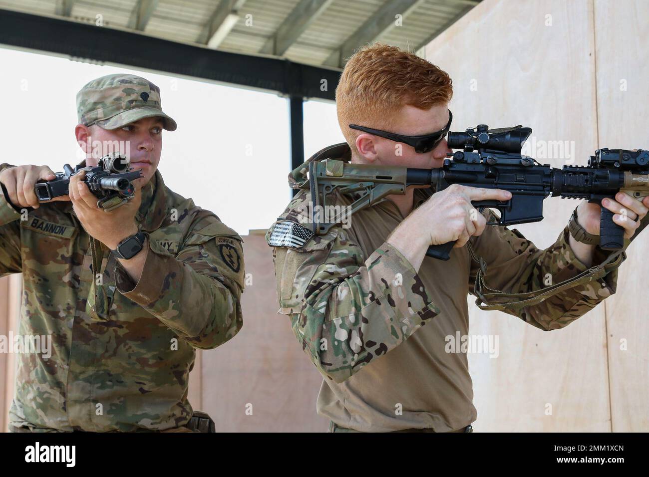 U.S. Army Spc. Connor Macdowell from B Co. 2nd Battalion, 27th Infantry ...