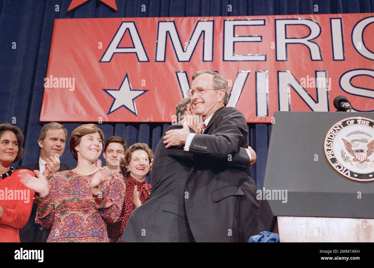 FILE - In this Nov. 8, 1988 file photo, President-elect George H. W ...