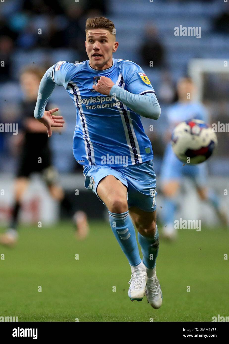 Coventry City's Viktor Gyokeres in action during the Sky Bet ...