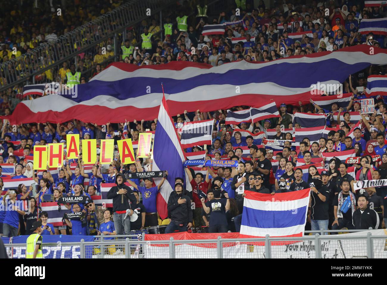 Thailand National Football Team supporter cheers before the AFF Suzuki ...