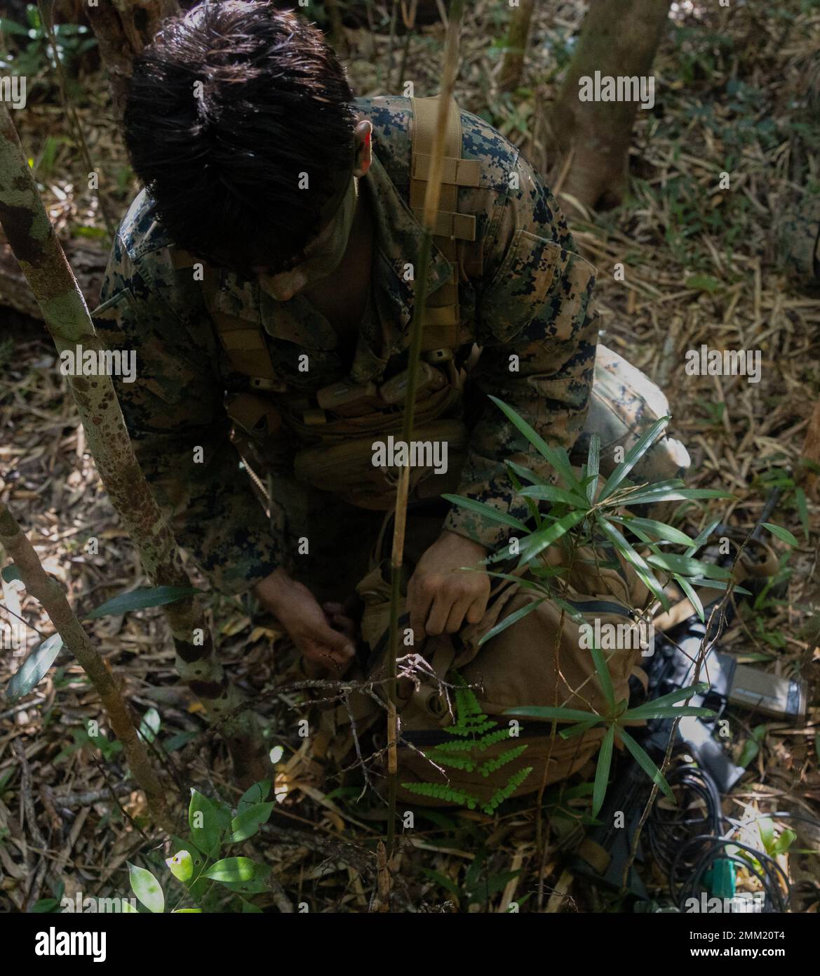U.S. Marine Corps Lance Cpl. Jacob Carralez, a rifleman assigned to ...
