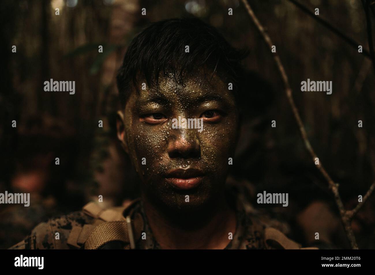 U.S. Marine Corps Lance Cpl. William Augsburger, a rifleman with Ground ...