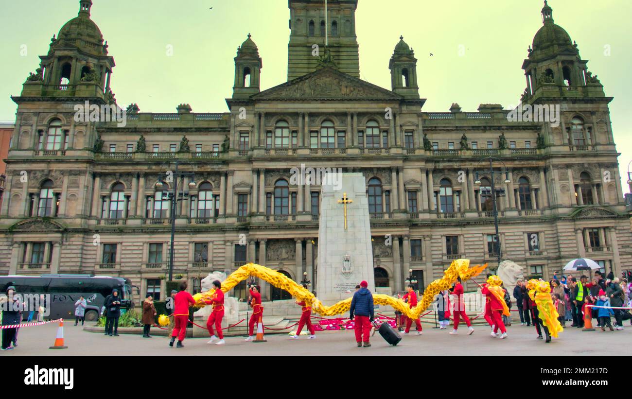 Glasgow, Scotland, UK 29th January, 2023. Year of the Rabbit ...