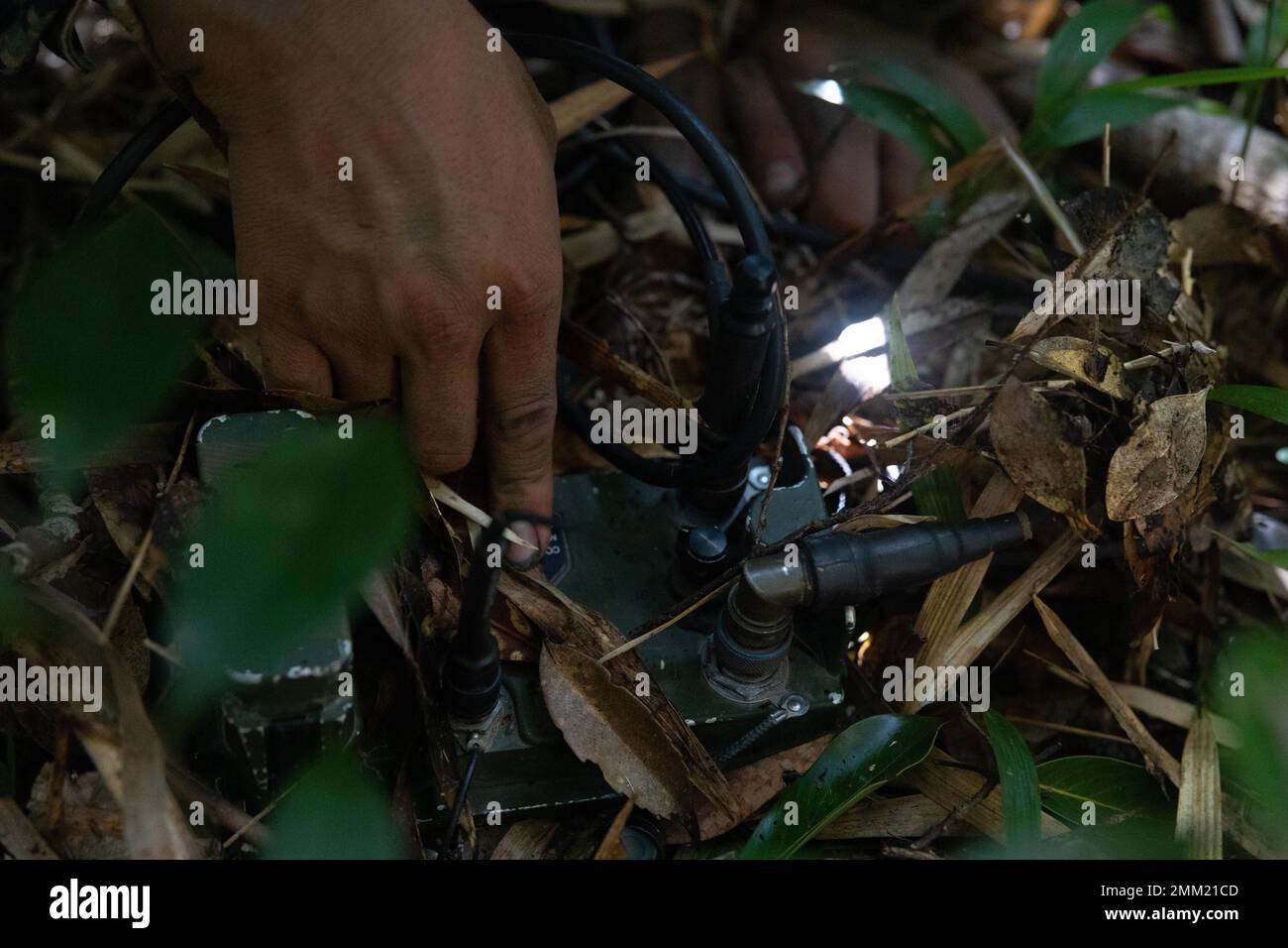 U.S. Marine Corps Lance Cpl. Jacob Carralez, a rifleman assigned to ...