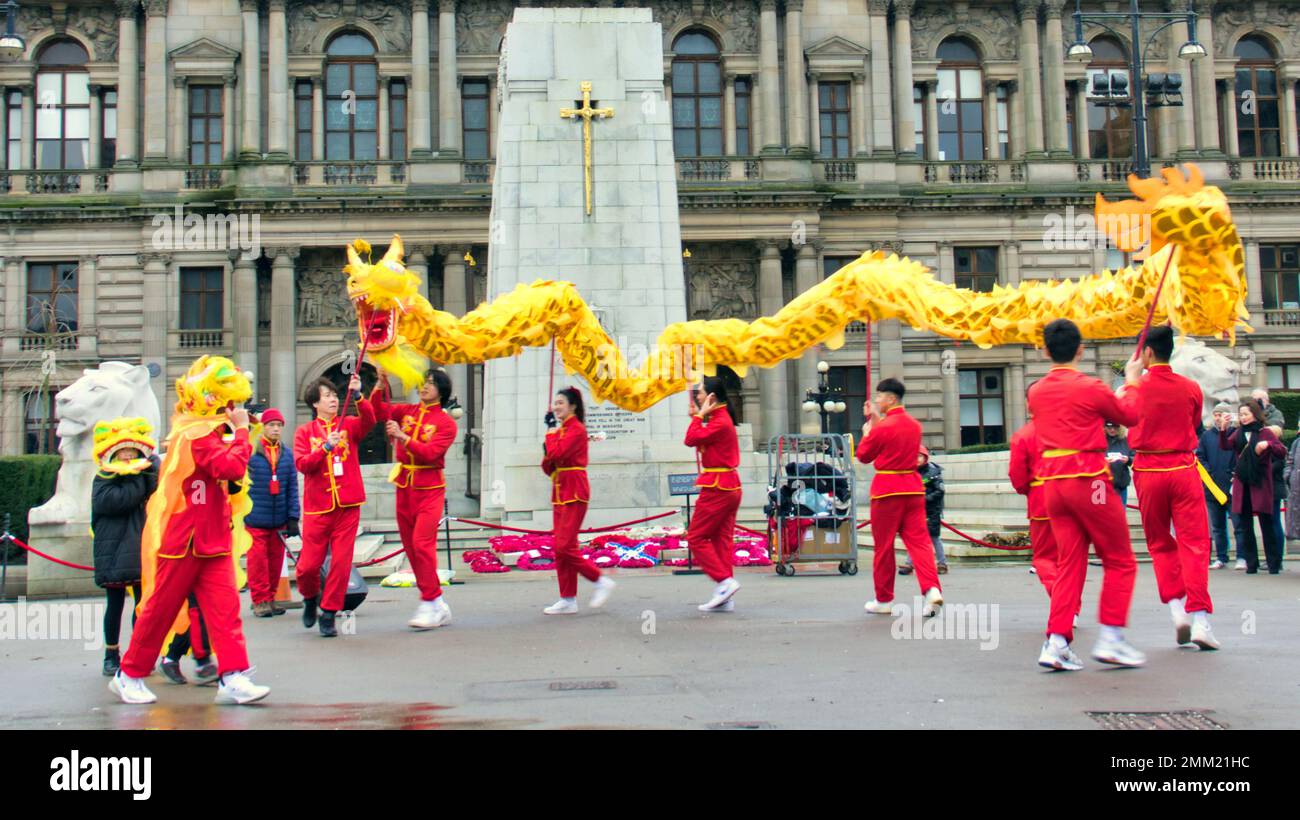 Glasgow, Scotland, UK 29th January, 2023. Year of the Rabbit ...