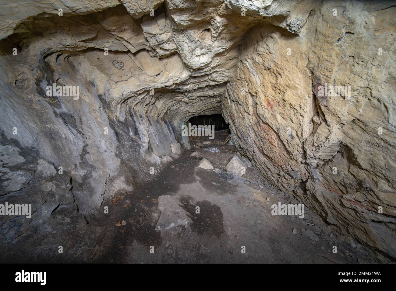 Koda cave ("Kodská jeskyně") in Czech karst, an archaeological site ...