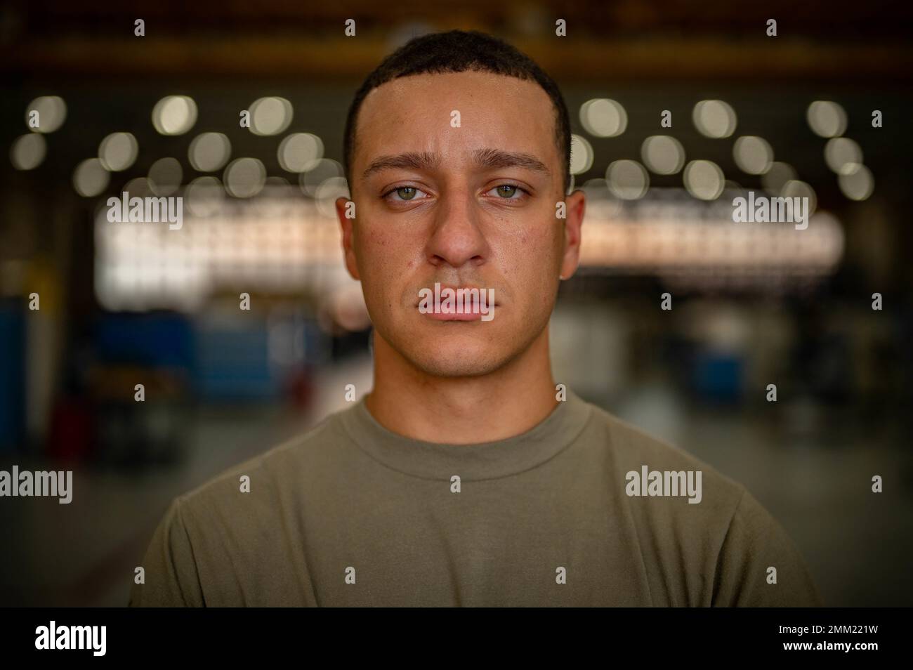U.S. Air Force Airman First Class Jacob Battle, with the 1st ...