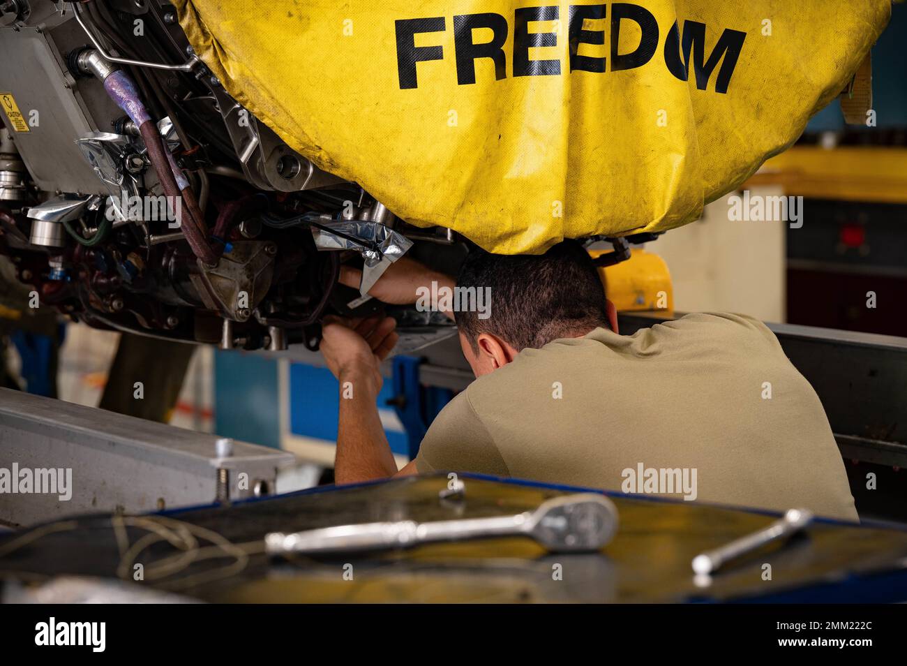 U.S. Air Force Jacob Battle with the 1st Maintenance Squadron at Joint ...
