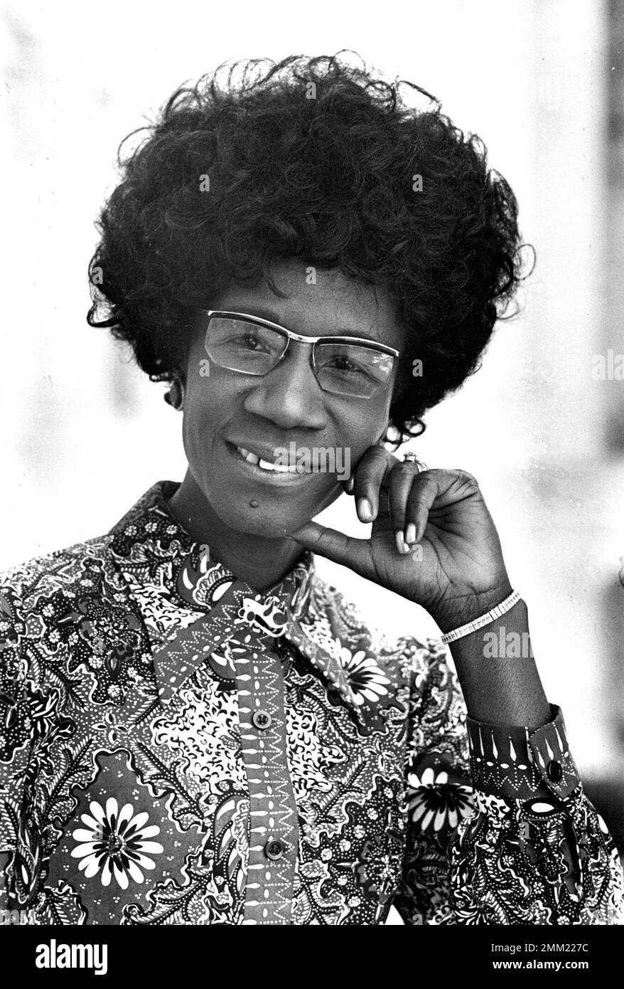 FILE- In this 1971 file photo, Congresswoman Shirley Chisholm, D-N.Y ...
