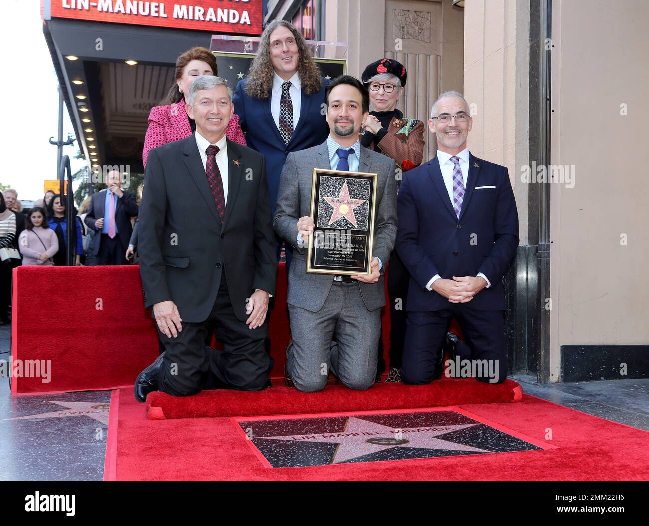 Mitch O'Farrell, from right, Rita Moreno, Lin-Manuel Miranda, 'Weird Al ...