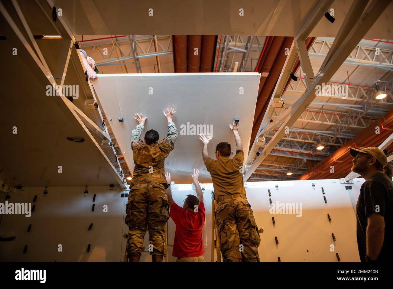 U.S. Air Force Airmen from the 48th Fighter Wing, civilian employees ...
