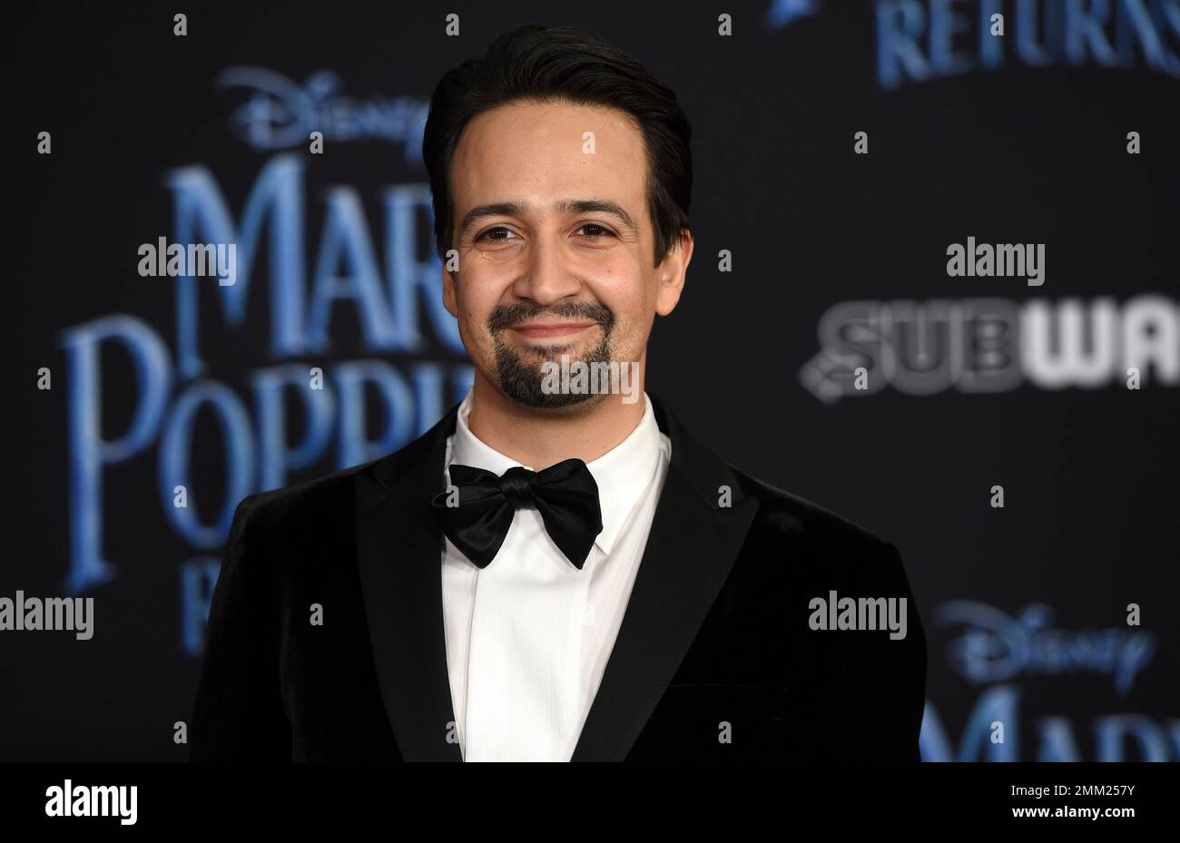 Lin-Manuel Miranda, a cast member in "Mary Poppins Returns," poses at ...