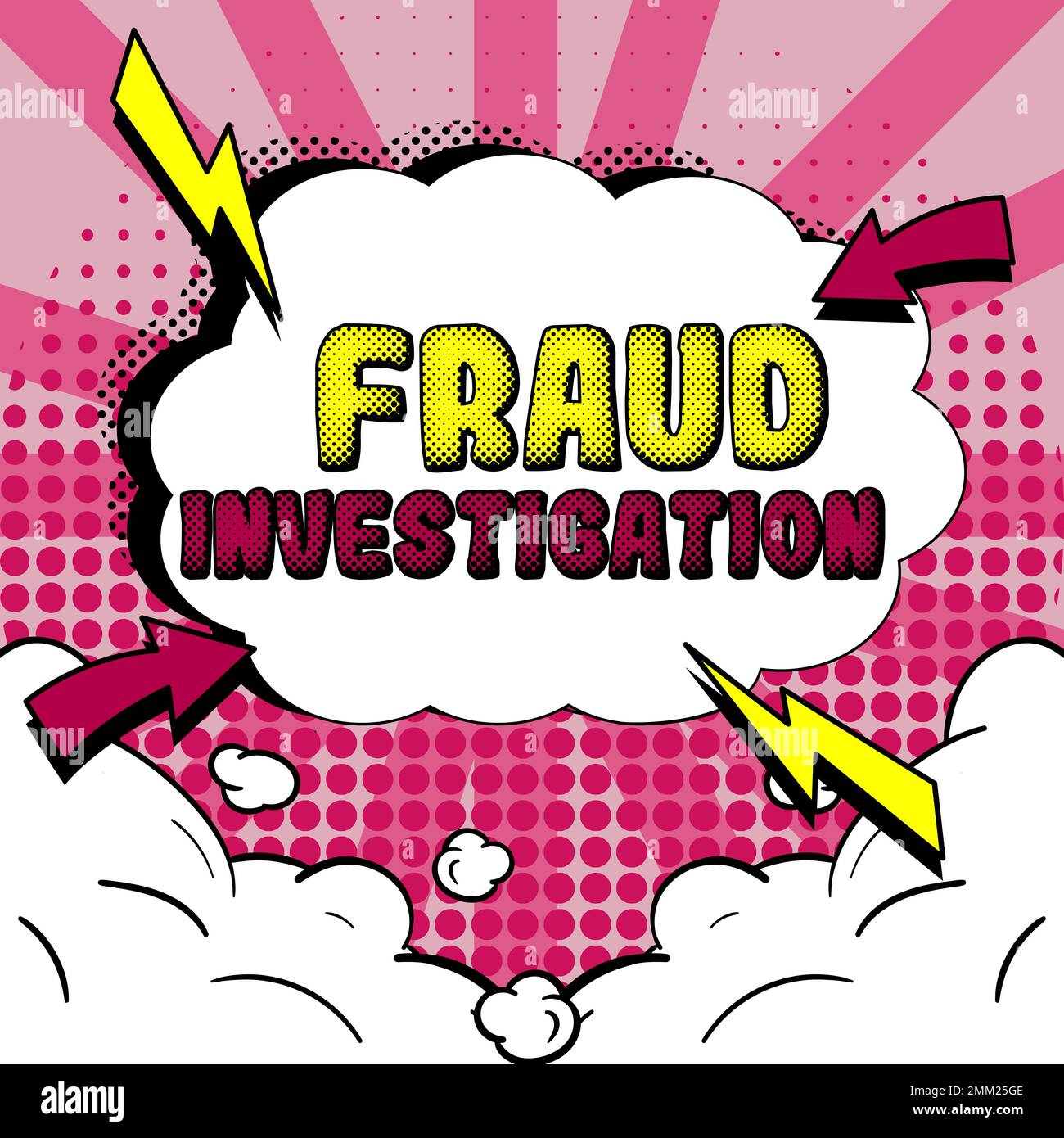 Conceptual display Fraud Investigation. Internet Concept process of ...
