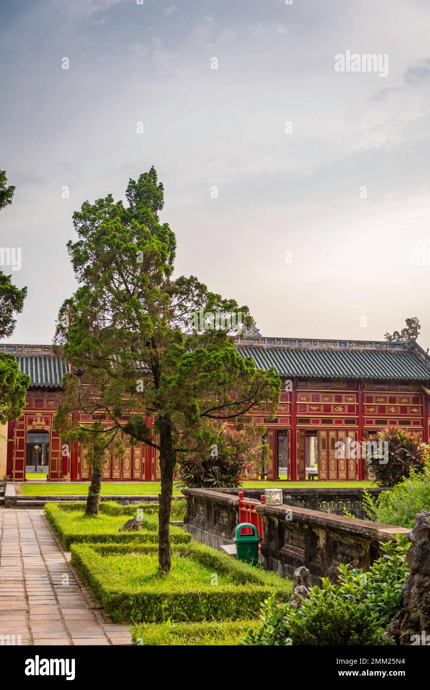 Inner yard in Hue Imperial City (The Citadel), Vietnam Stock Photo - Alamy