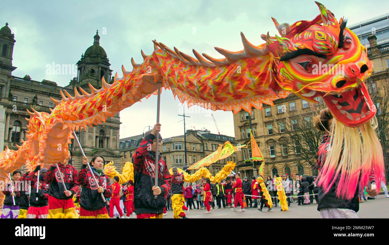 Glasgow, Scotland, UK 29th January, 2023. Year of the Rabbit ...