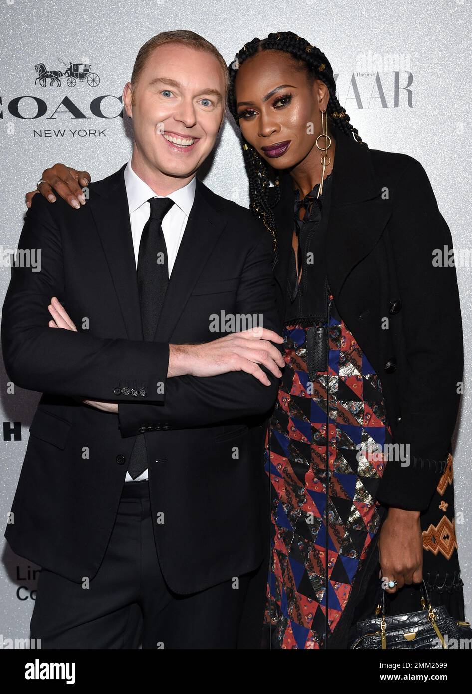 Coach creative director Stuart Vevers, left, and Dominique Jackson ...