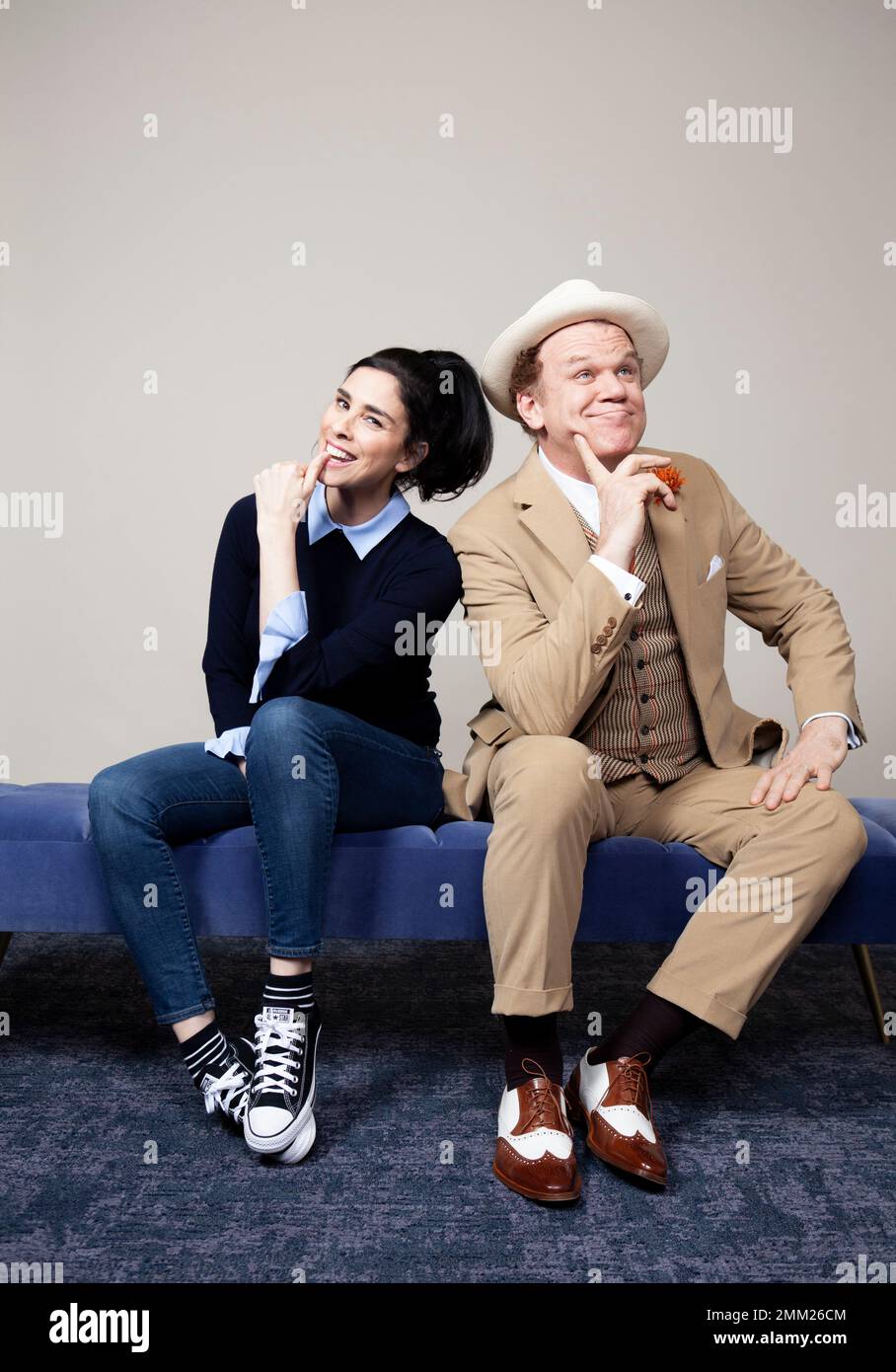 In this Nov. 3, 2018 photo, Sarah Silverman, left, and John C. Reilly ...