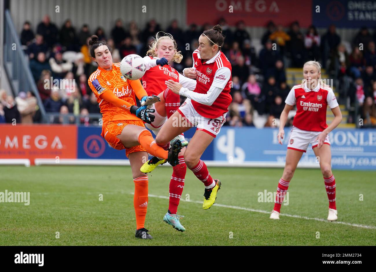 Arsenal’s Caitlin Foord scores their side's first goal of the game ...