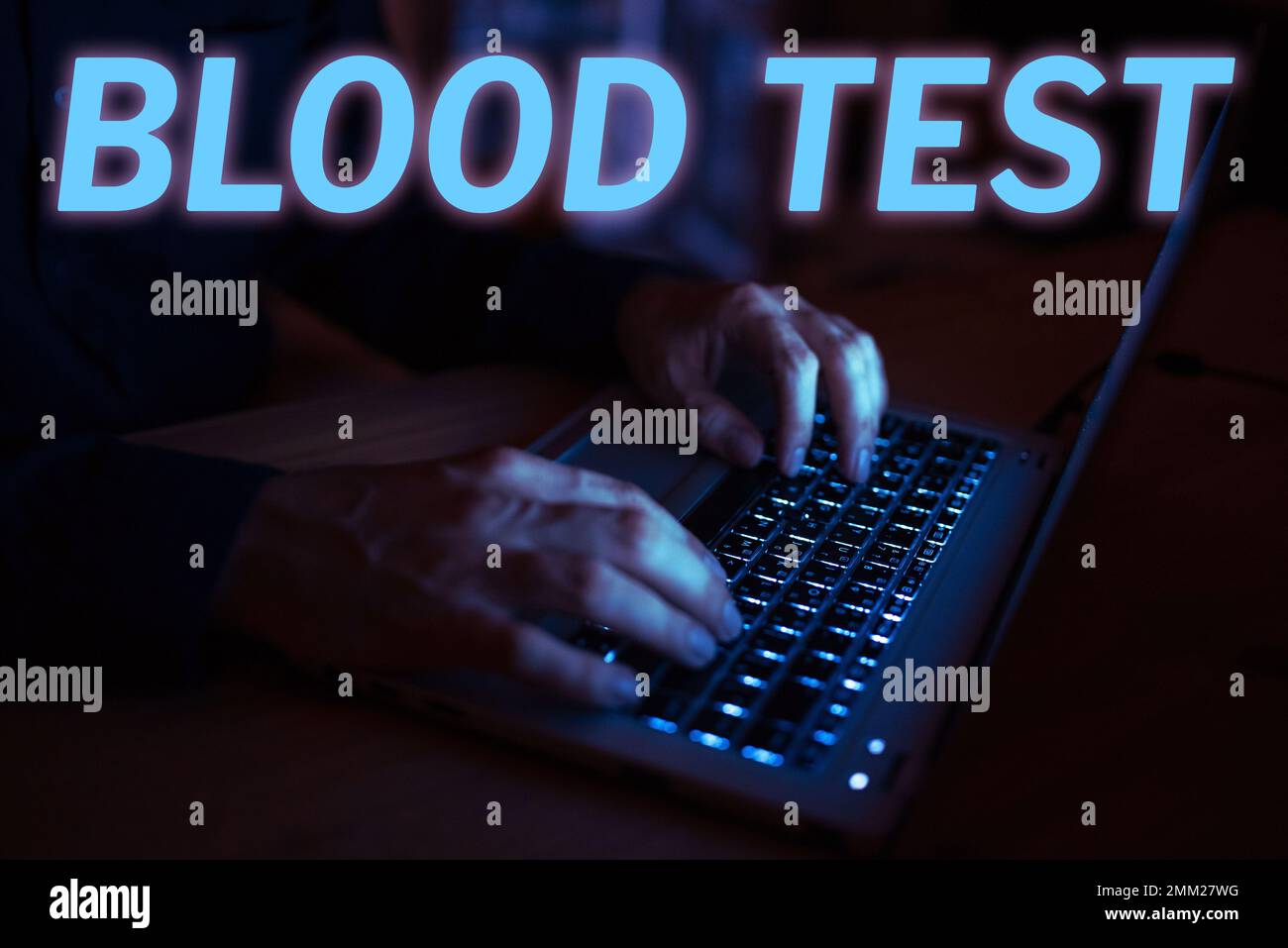 Text sign showing Blood Test. Business showcase Extracted blood sample ...