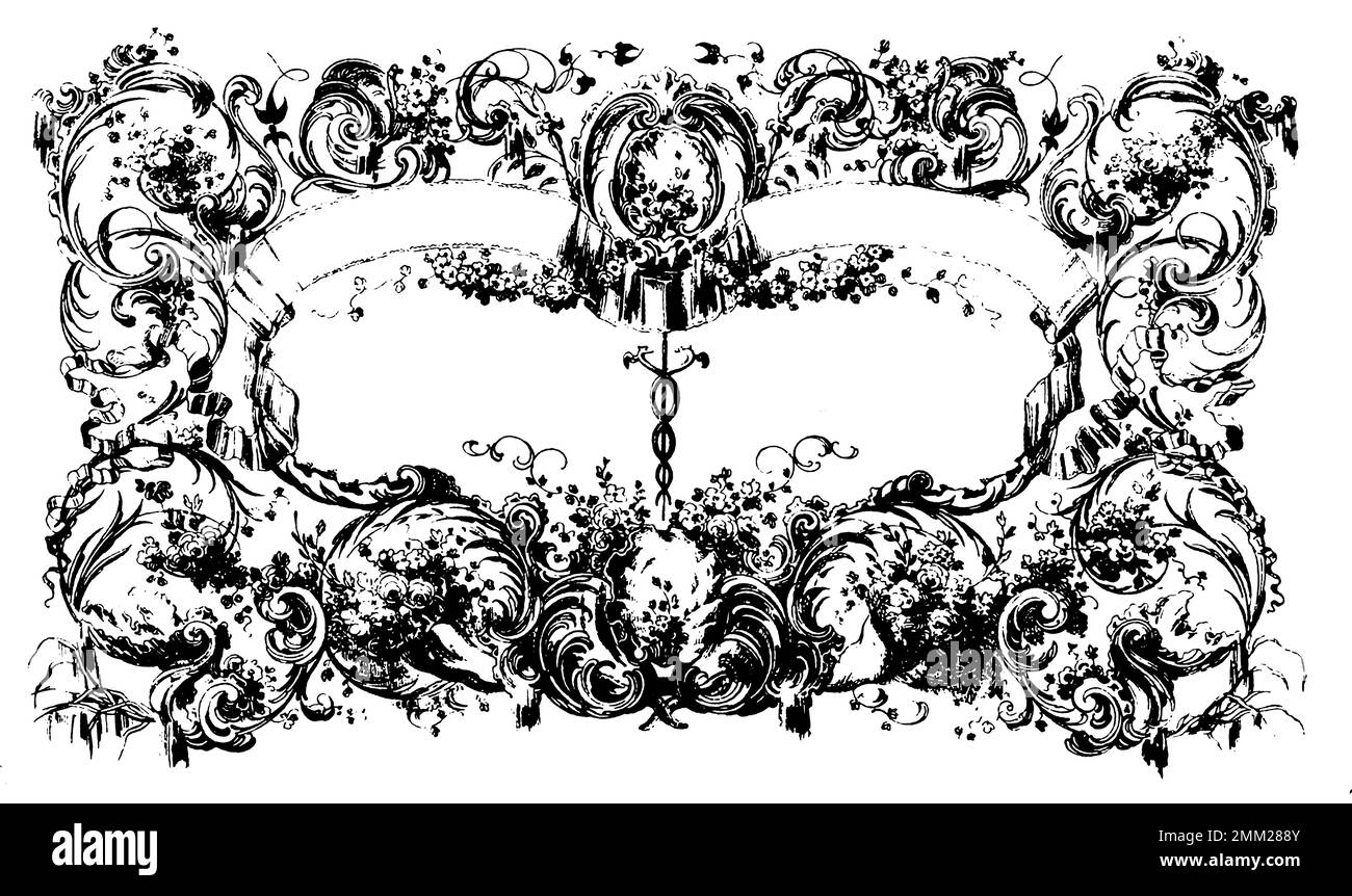 Fleuron frame hi-res stock photography and images - Alamy
