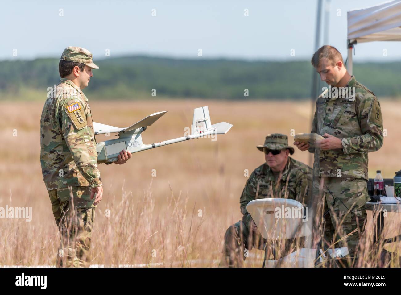 Wisconsin National Guard Soldiers flying RQ-11B Raven Small Unmanned ...