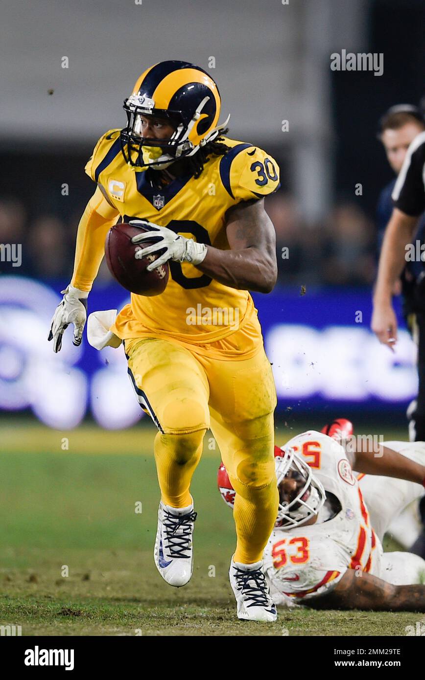 Los Angeles Rams running back Todd Gurley in action during the second ...