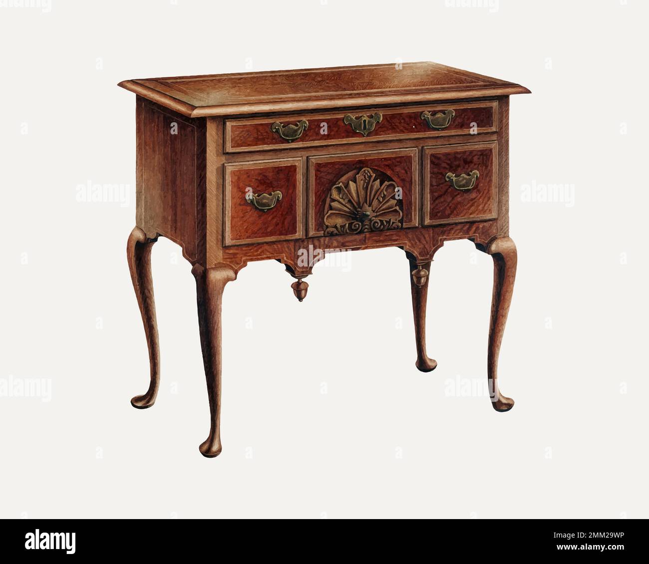 Vintage lowboy vector illustration, remixed from the artwork by Isidore ...