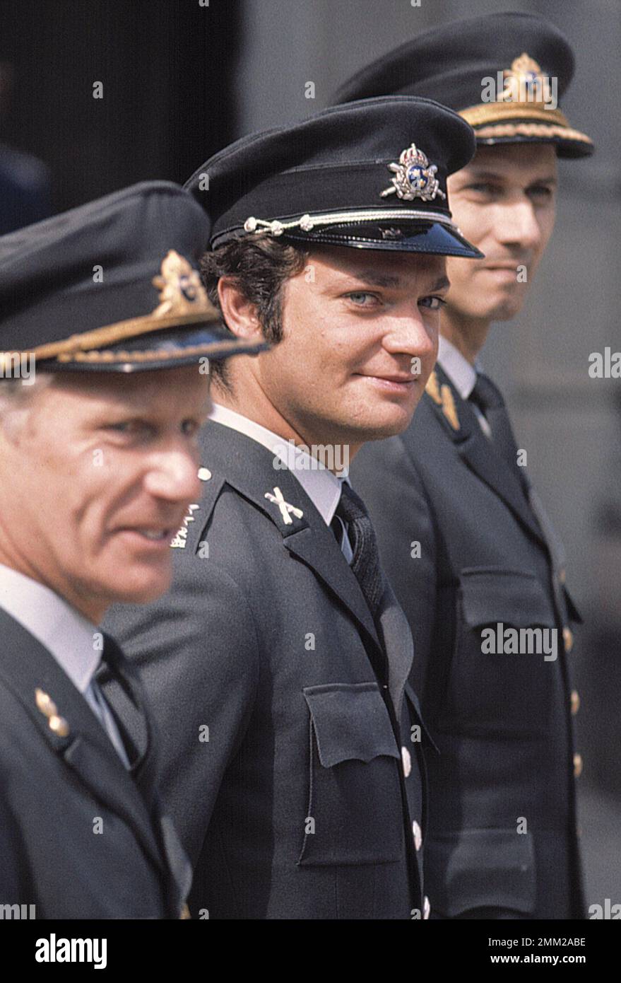 Carl XVI Gustaf, King of Sweden. Born 30 april 1946. Pictured outside ...