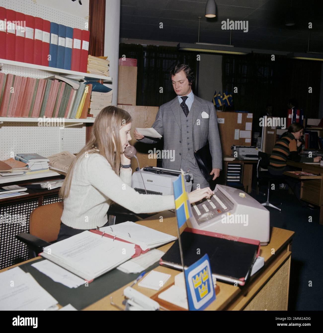 Carl XVI Gustaf, King of Sweden. Born 30 april 1946. Pictured 1973 ...