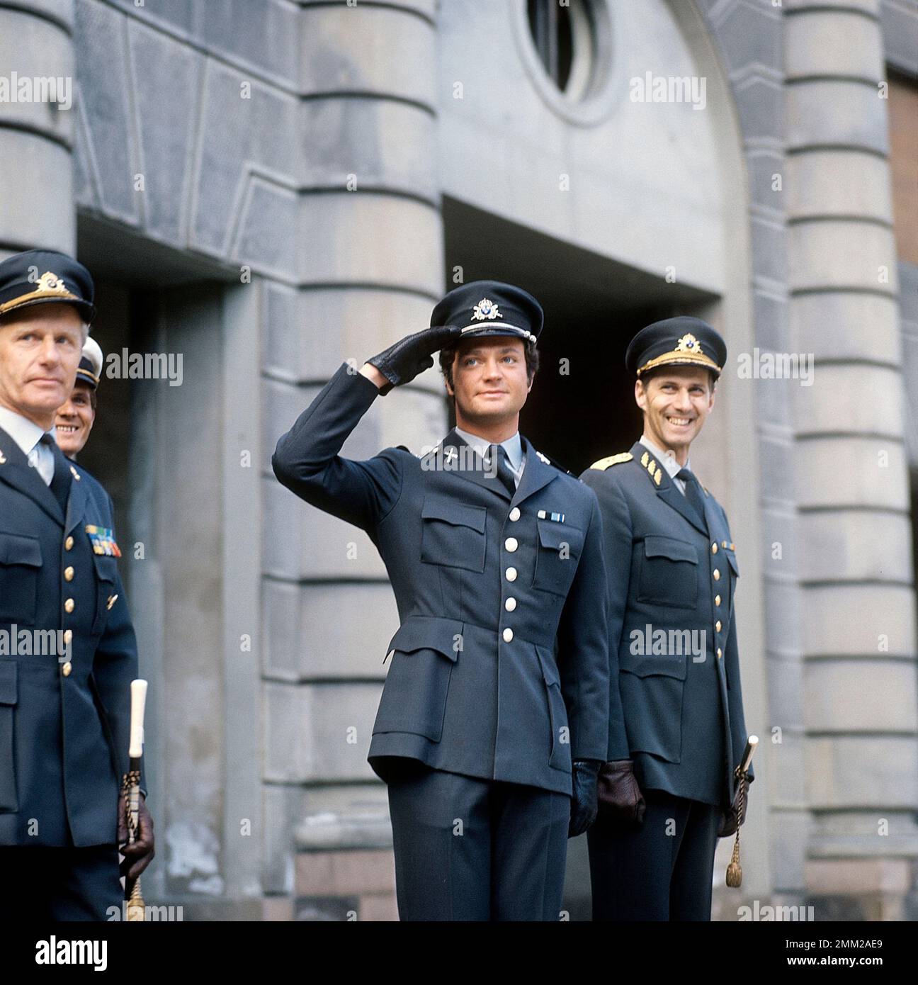 Carl XVI Gustaf, King of Sweden. Born 30 april 1946. Pictured outside ...