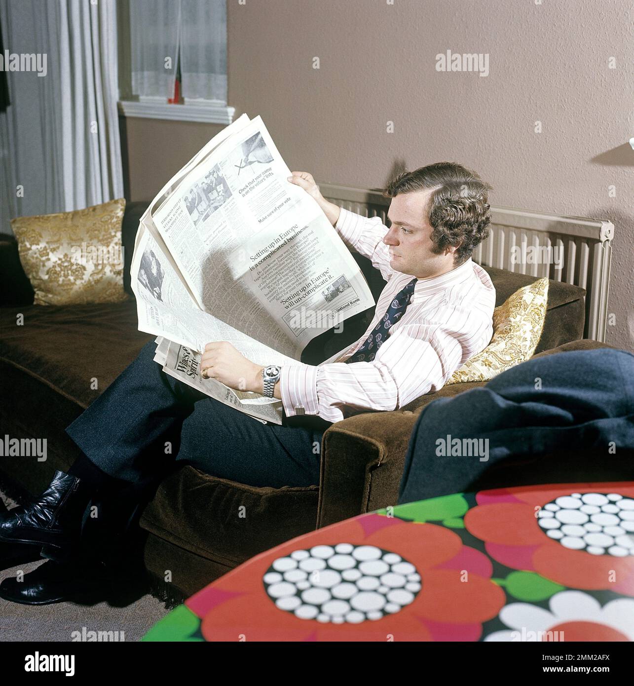 Carl XVI Gustaf, King of Sweden. Born 30 april 1946. 1972 Stock Photo ...