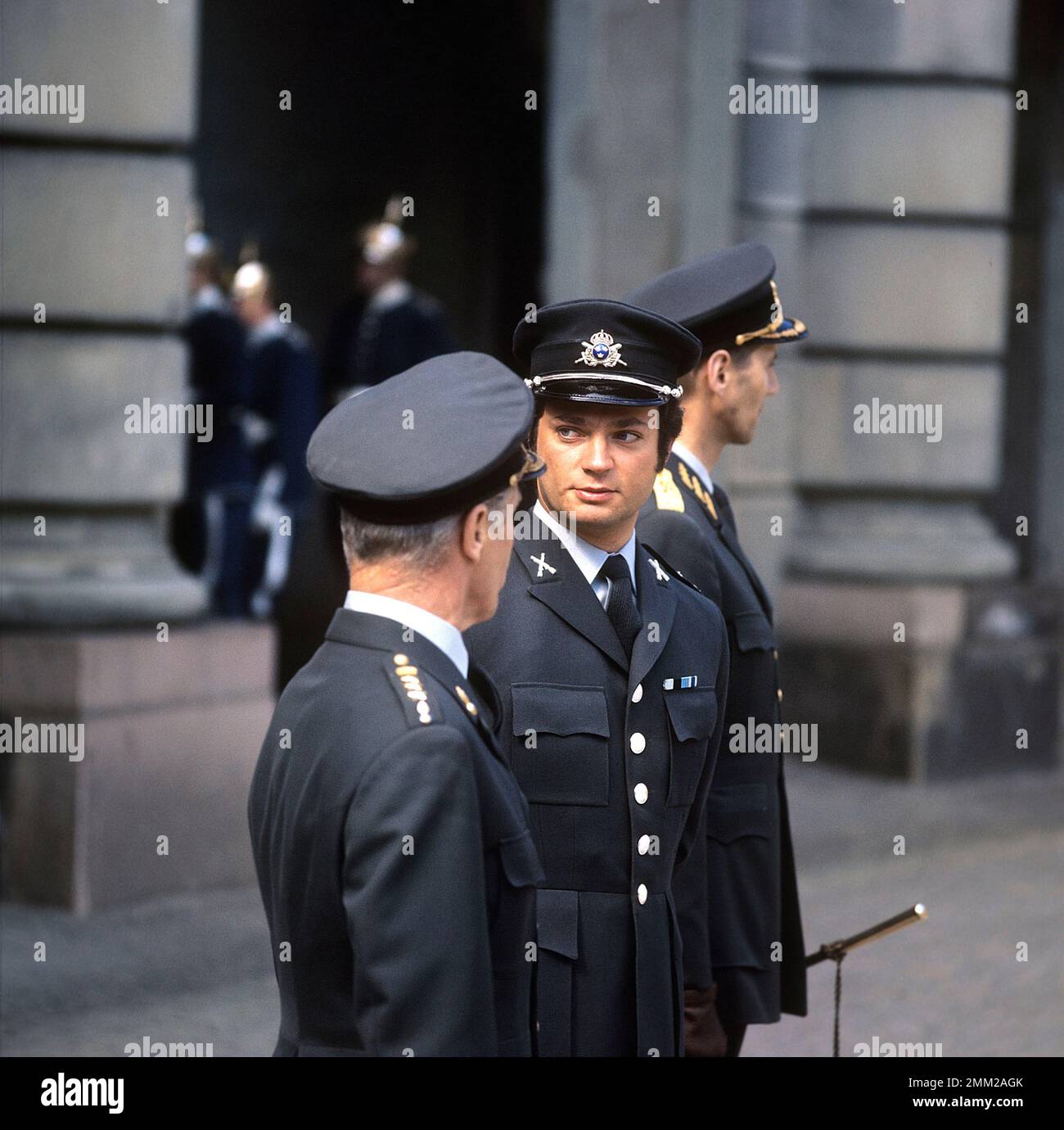 Carl XVI Gustaf, King of Sweden. Born 30 april 1946. Pictured outside ...