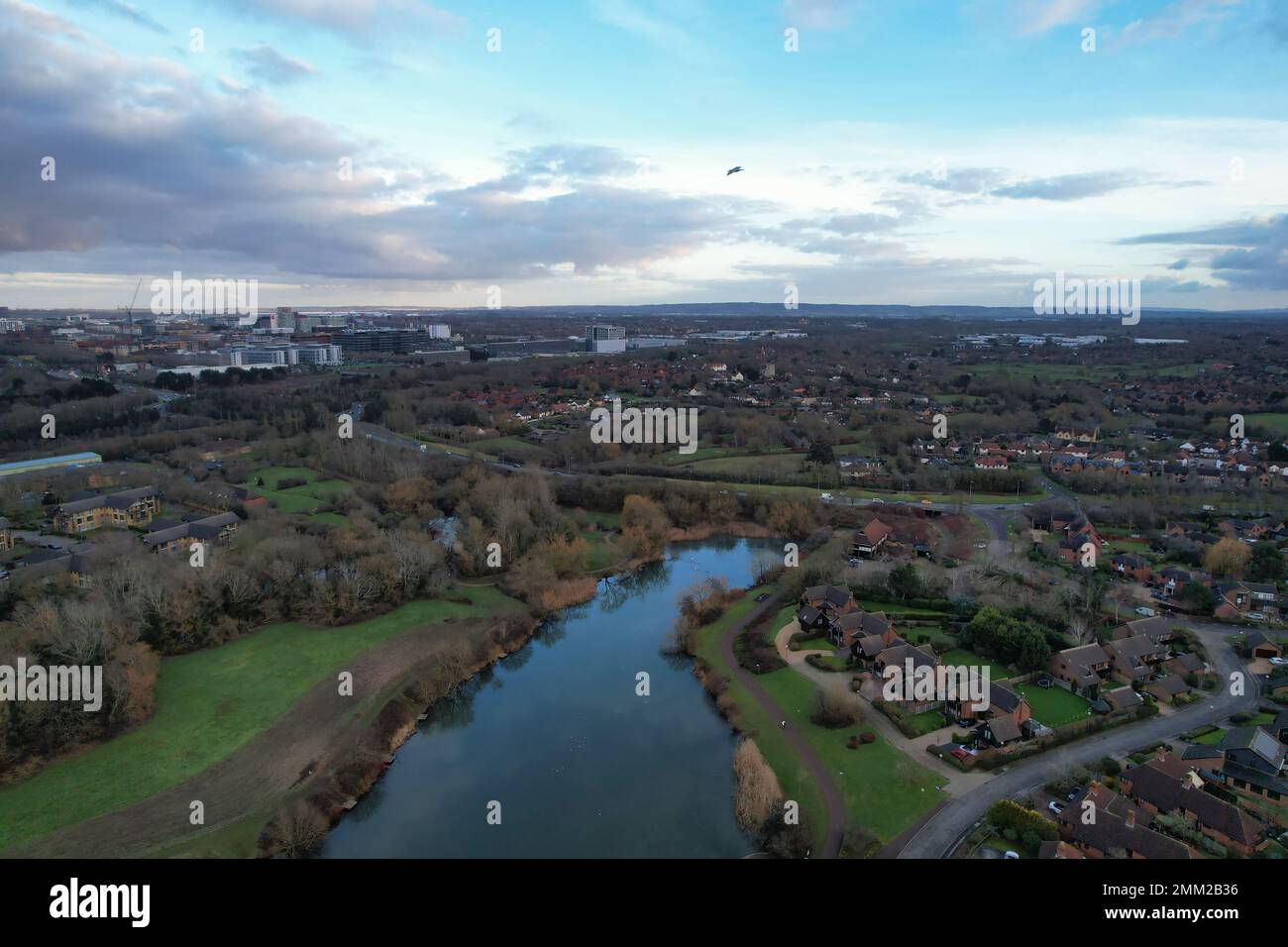 Aerial view milton keynes hi-res stock photography and images - Alamy