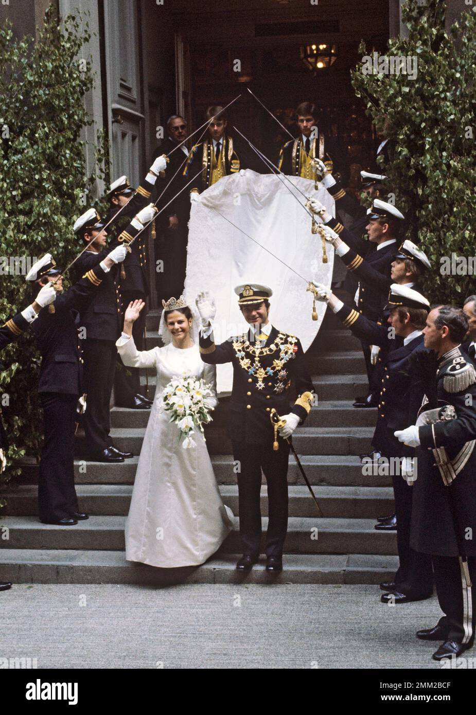 Wedding of Carl XVI Gustaf and Silvia Sommerlath. Carl XVI Gustaf, King ...